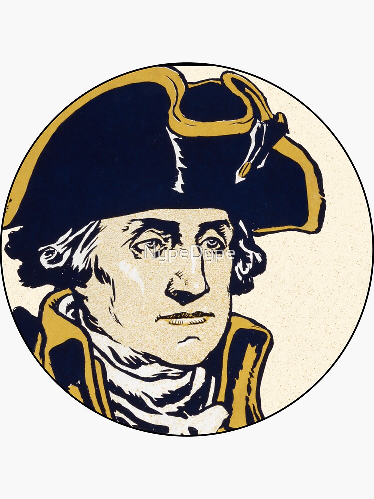 "Vintage George Washington" Sticker for Sale by NypeDype | Redbubble