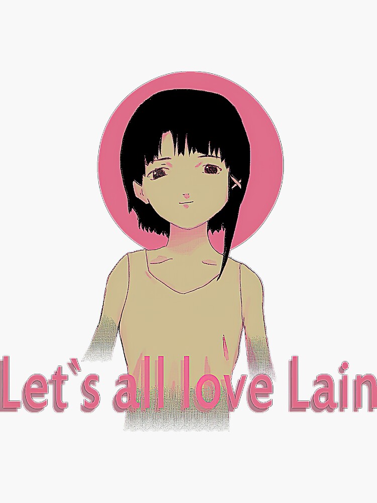 "Serial Experiments Lain" Sticker for Sale by Experimentss245 | Redbubble