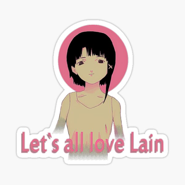 "Serial Experiments Lain" Sticker for Sale by Experimentss245 | Redbubble