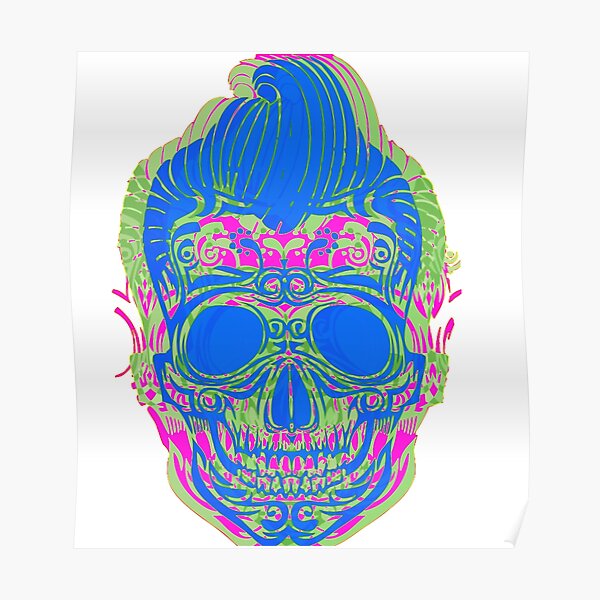 "Fan Art Skull Face" Poster for Sale by Ahlal92 | Redbubble