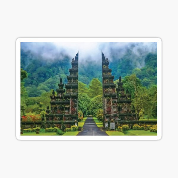 "Bali Temple Nature Beauty" Sticker for Sale by SueSakpal | Redbubble
