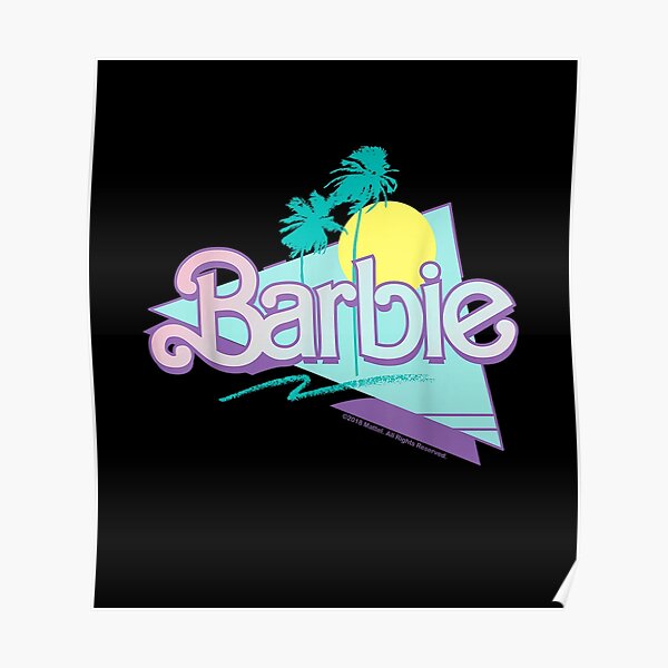 "Barbie 90S Barbie Logo" Poster by MiloszshiZse | Redbubble
