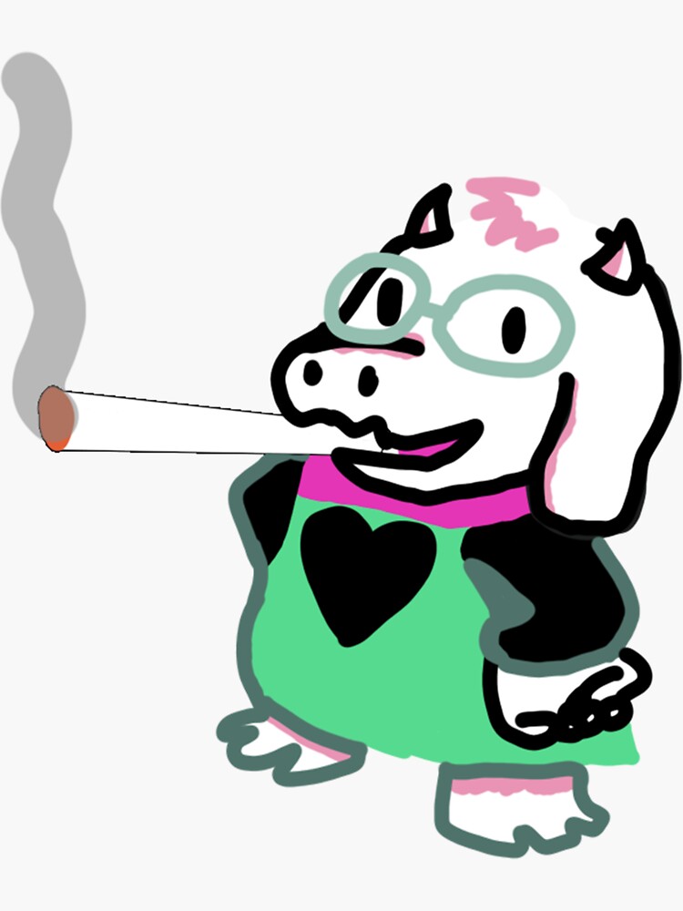 "Ralsei Blunt design" Sticker for Sale by RandomCrapTM | Redbubble