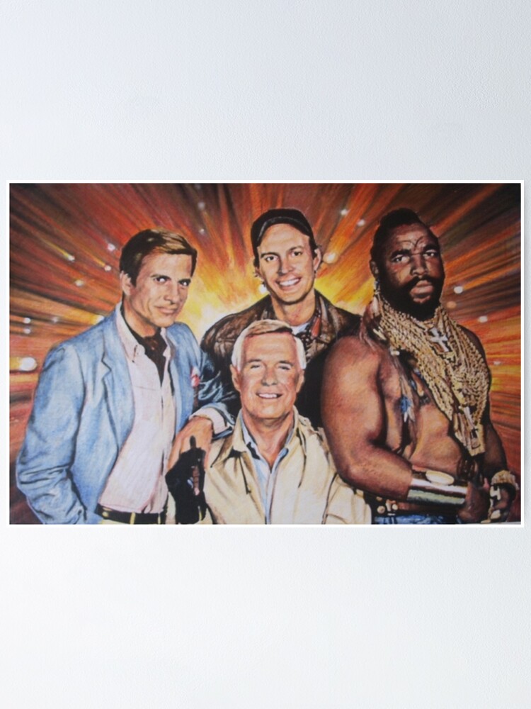 "The A Team fanart" Poster for Sale by Marina Coffey | Redbubble