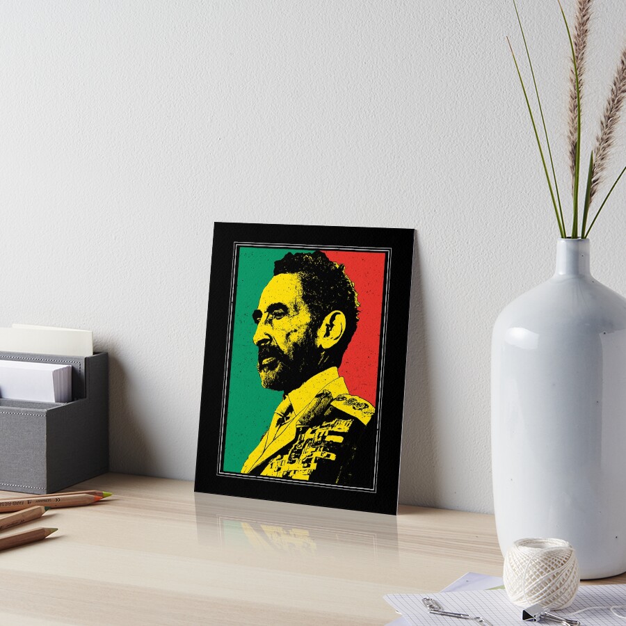 "Emperor Haile Selassie Of Ethiopian Vintage Rastafari Jah" Art Board ...