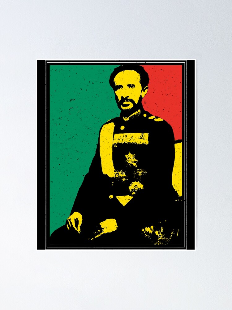 "Emperor Haile Selassie Vintage Rastafari Jah" Poster for Sale by ...