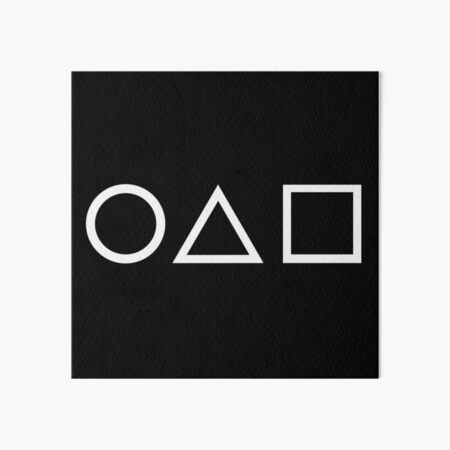 "Squid Game Symbol (Circle, Triangle, square) with Black background ...