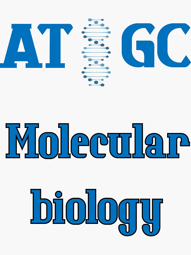 "ATGC molecular biology" Sticker for Sale by YubaStore | Redbubble