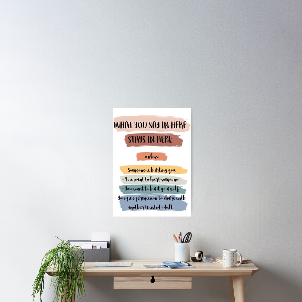 "Minitowz Counseling Office Confidentiality Poster, Counselor Office ...