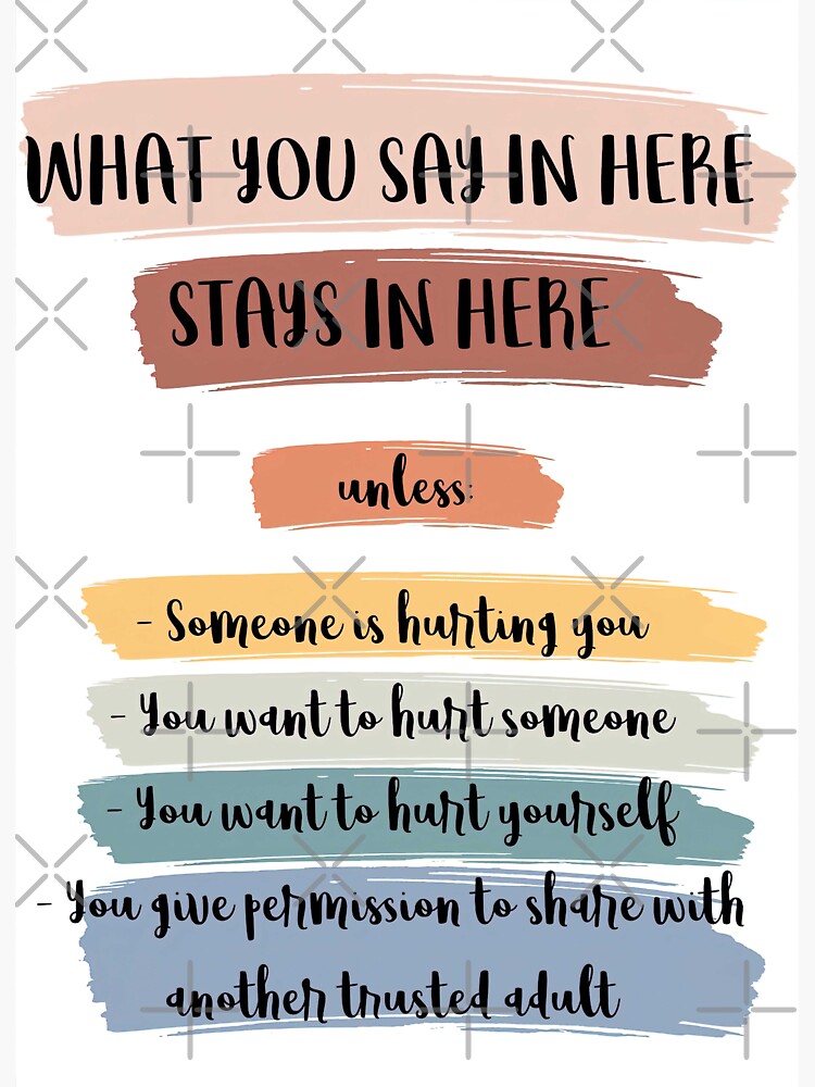 "Minitowz Counseling Office Confidentiality Poster, Counselor Office ...