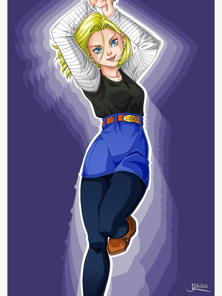 "Android 18" Sticker for Sale by Ipkiss | Redbubble