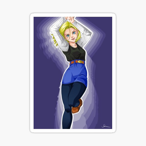 "Android 18" Sticker for Sale by Ipkiss | Redbubble