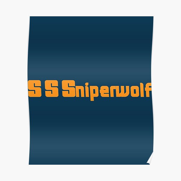 "SSS Sniper Wolf" Poster for Sale by SimplyClaireese | Redbubble