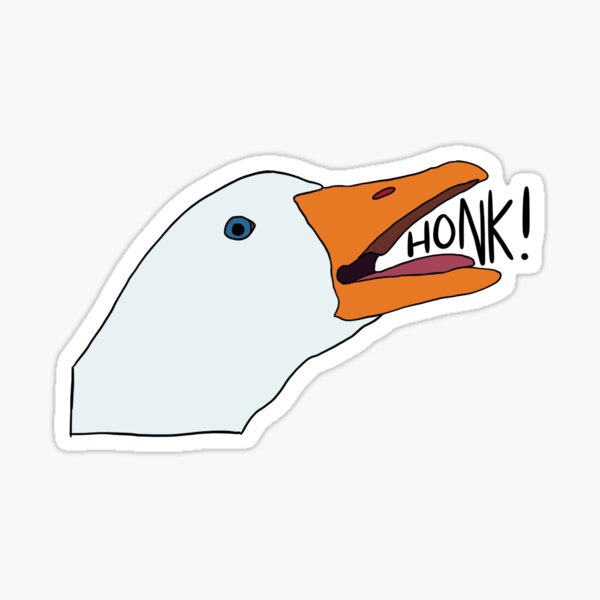 "Goose honk" Sticker for Sale by aimeetregunno | Redbubble