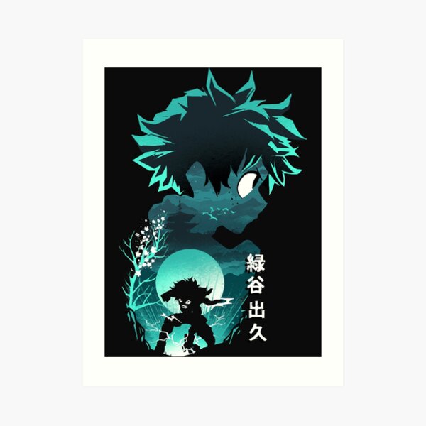 "Anime Hero Deku" Art Print for Sale by leantiw | Redbubble