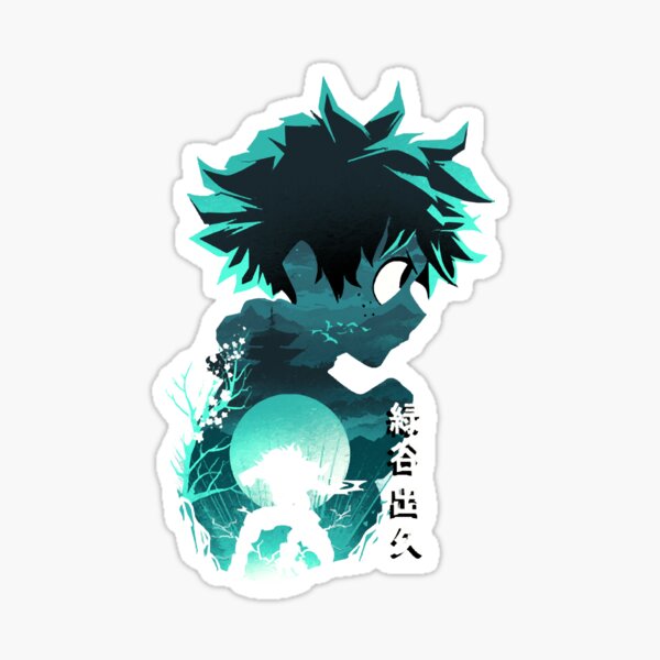 "Anime Hero Deku" Sticker for Sale by leantiw | Redbubble