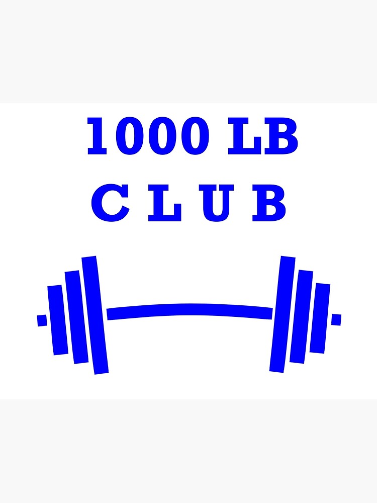 "1000 lb Club" Poster by jhguitars | Redbubble