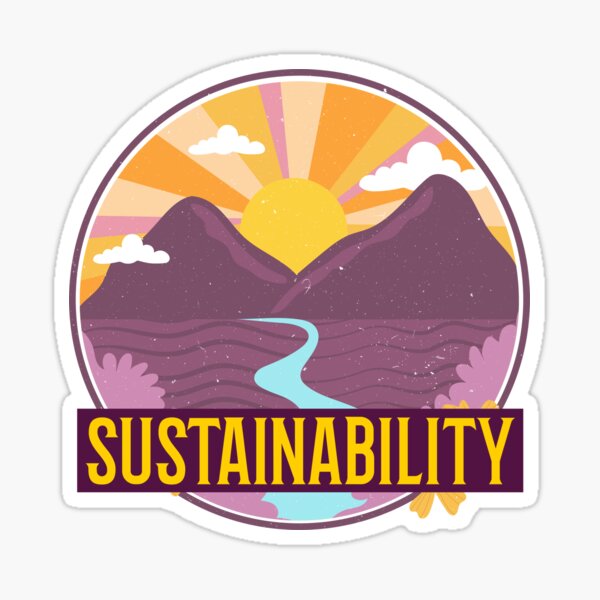 "Sustainability" Sticker for Sale by pixelplaza | Redbubble