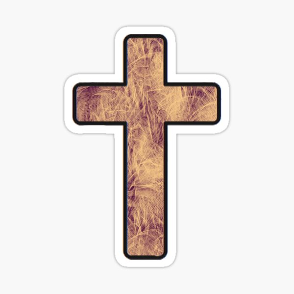"Cross" Sticker by Shalomjoy | Redbubble
