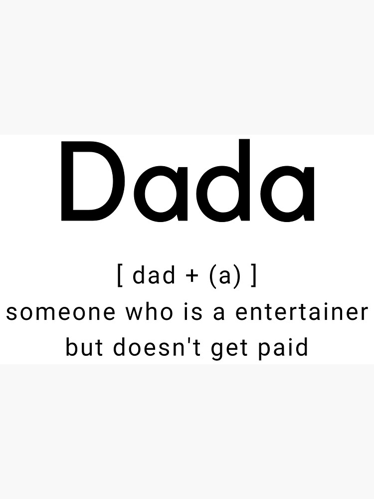 "Funny Dada definition" Sticker for Sale by ziz20 | Redbubble