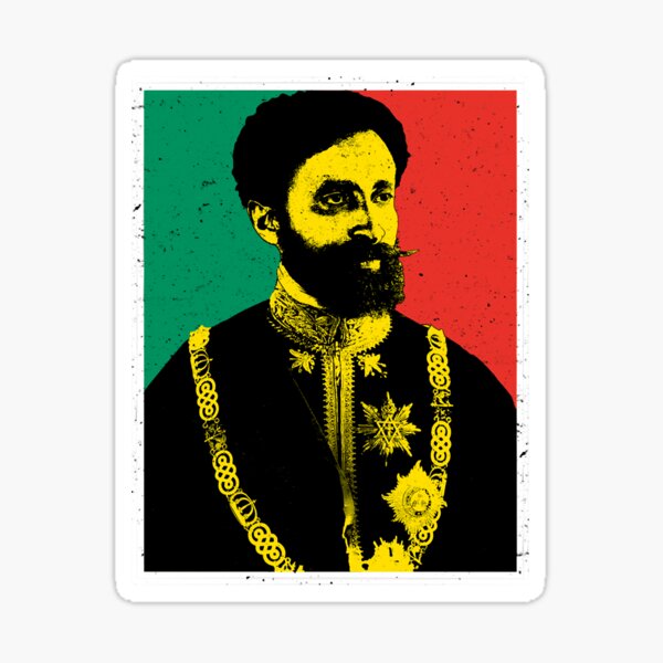 "His Imperial Awesome Haile Selassie I Vintage Rastafari Jah" Sticker ...