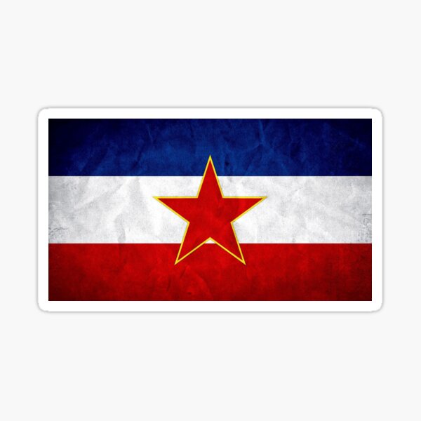 "Yugoslav Flag" Sticker by XZion | Redbubble