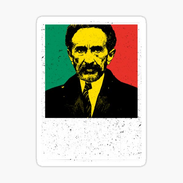 "Vintage Haile Selassie Of Ethiopian Retro Vintage Rastafari Jah ...