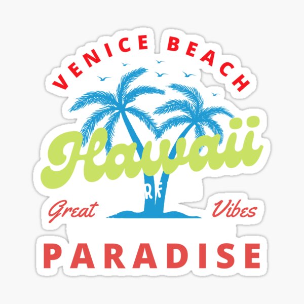"Venice beach" Sticker for Sale by Rashinka418 | Redbubble