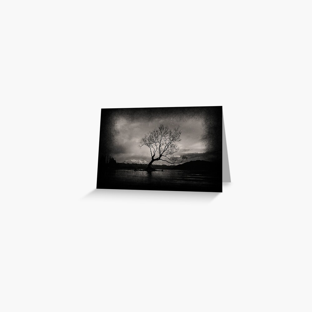 "Eerie Leaning Tree Photograph" Greeting Card for Sale by OddVintage ...