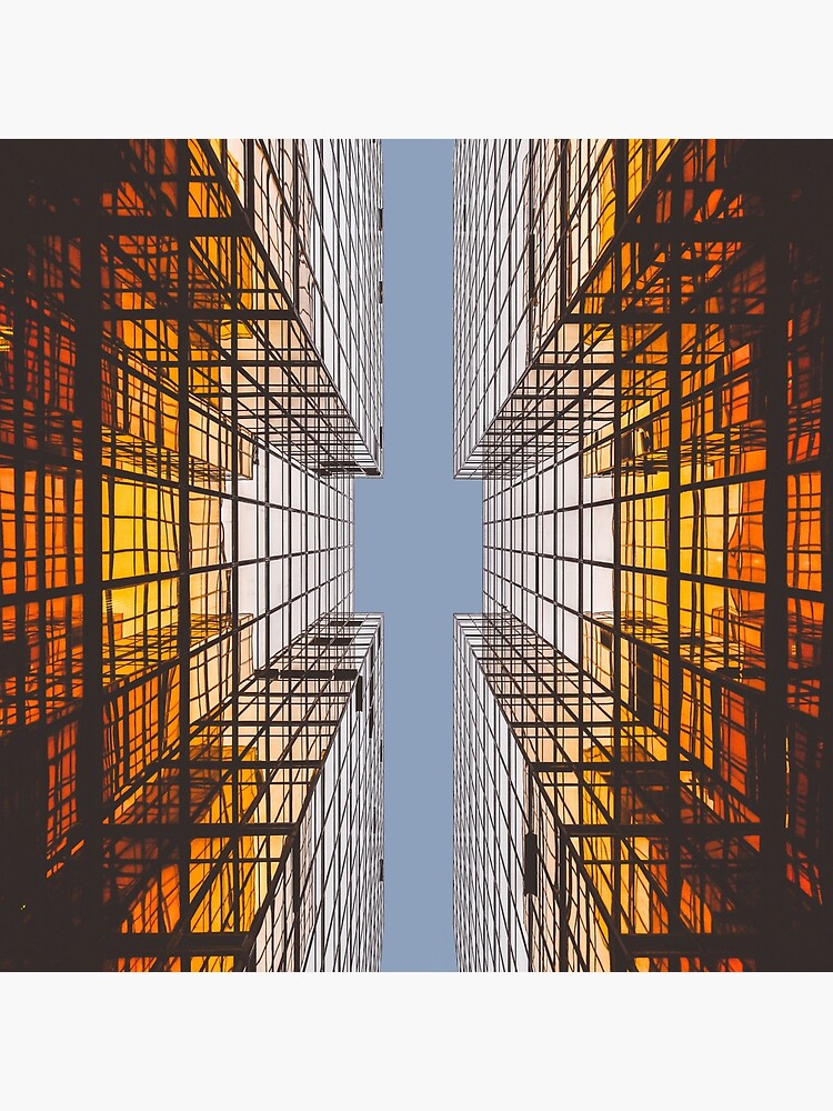 "towerblockmetal | metallic grid building " Poster for Sale by fareeza ...