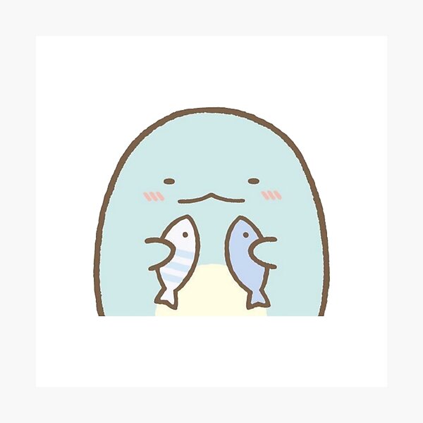 "sumikko gurashi fish" Photographic Print for Sale by Gamehamza | Redbubble