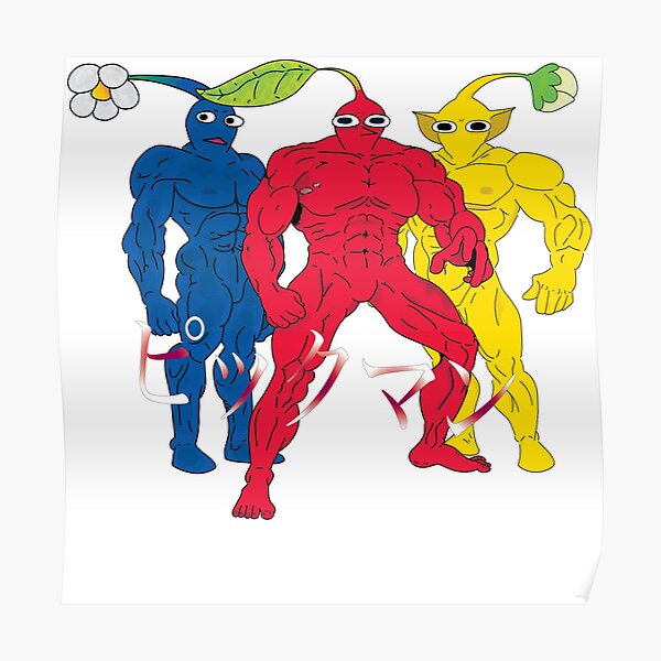 "PIK MAN Trio" Poster von CammedPeaches | Redbubble