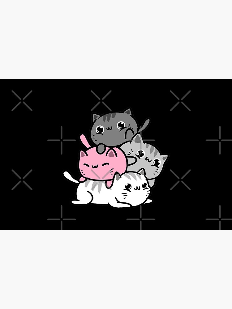 Kawaii Cat Pile Demigirl Pride Laptop Sleeve sold by Inquisitive Helga ...