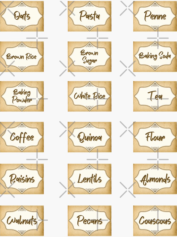 " Multipack Stickers Vintage Labels" Sticker for Sale by GoodThingsOnly ...