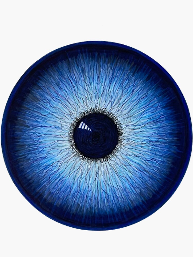 "Light blue pupil of the eye" Sticker for Sale by LadyArika | Redbubble