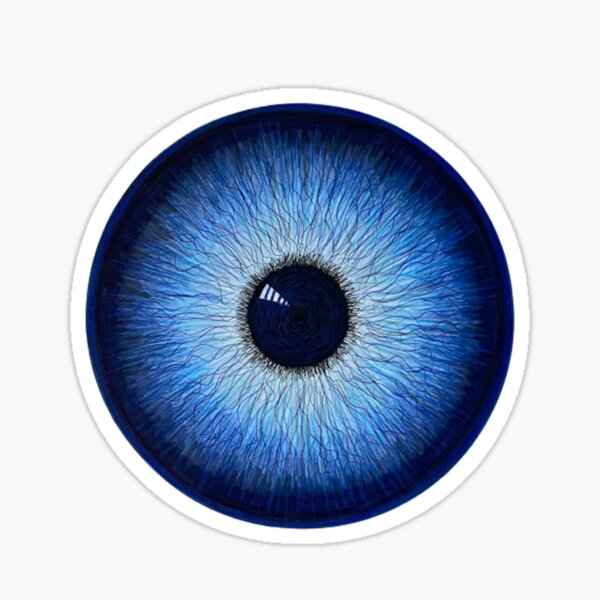"Light blue pupil of the eye" Sticker for Sale by LadyArika | Redbubble