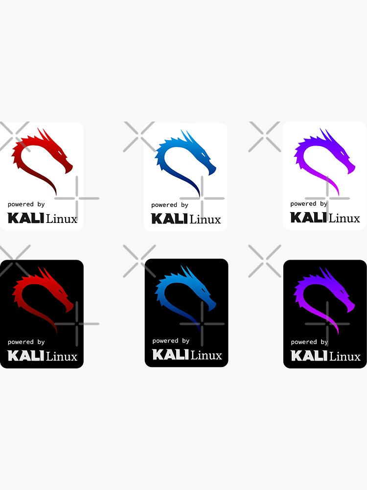 "Powered by Kali Colored" Sticker for Sale by arctide | Redbubble
