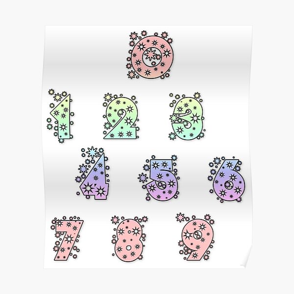 "Numberblocks Rainbow" Poster for Sale by Hancilancie | Redbubble