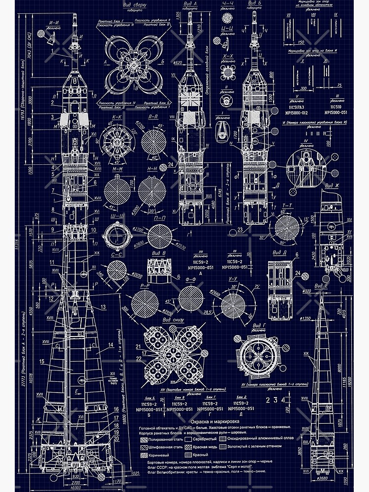 Spacecraft Blueprint Premium Matte Vertical Poster sold by Linda b Tucker edd | SKU 40793469 ...