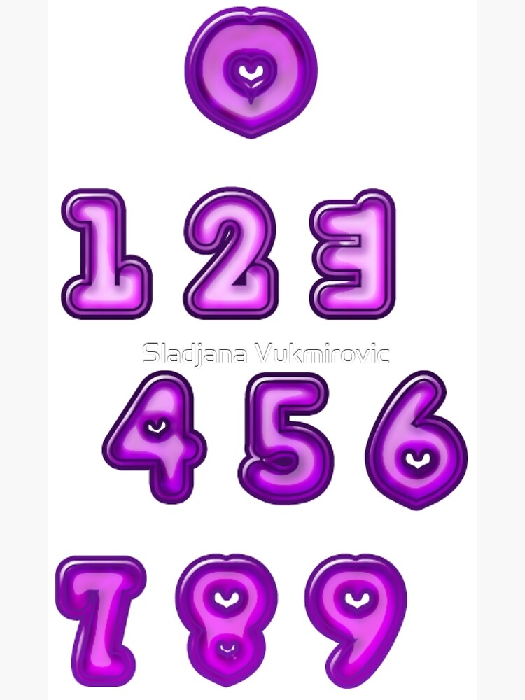 "Numberblocks Purple" Photographic Print by Hancilancie | Redbubble