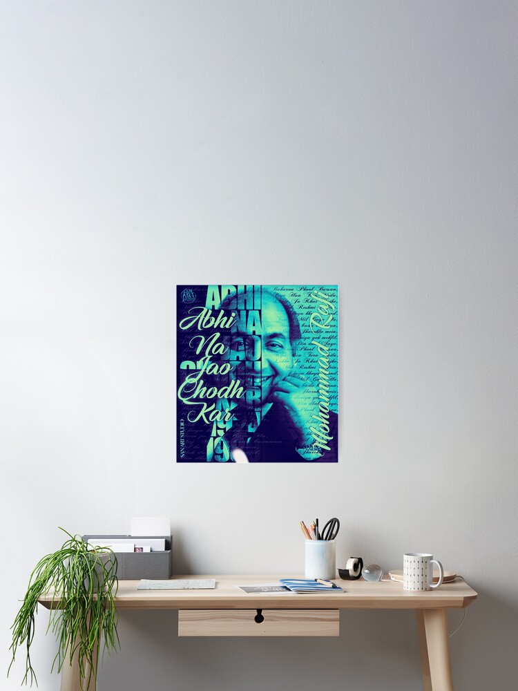 "Mohd Rafi Art" Poster for Sale by Sansahota | Redbubble