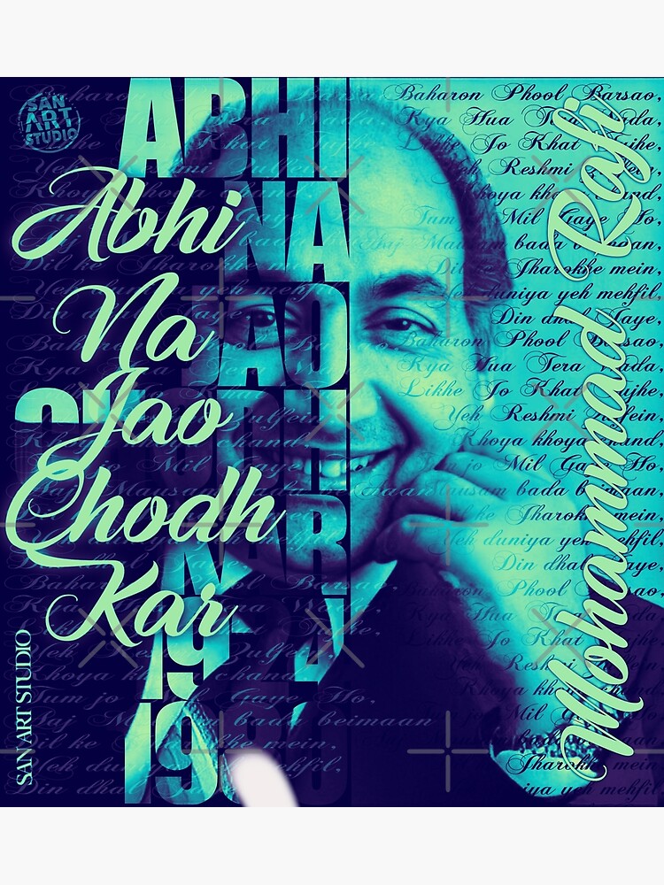 "Mohd Rafi Art" Poster for Sale by Sansahota | Redbubble