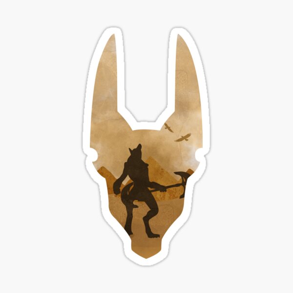 "Shadow of Anubis" Sticker for Sale by maddiecristea | Redbubble