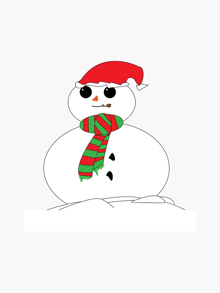 "snowman" Sticker for Sale by Bi-Nerd | Redbubble