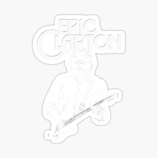 "Eric Clapton (Retro Logo) Classic" Sticker by ClarenceMachado | Redbubble