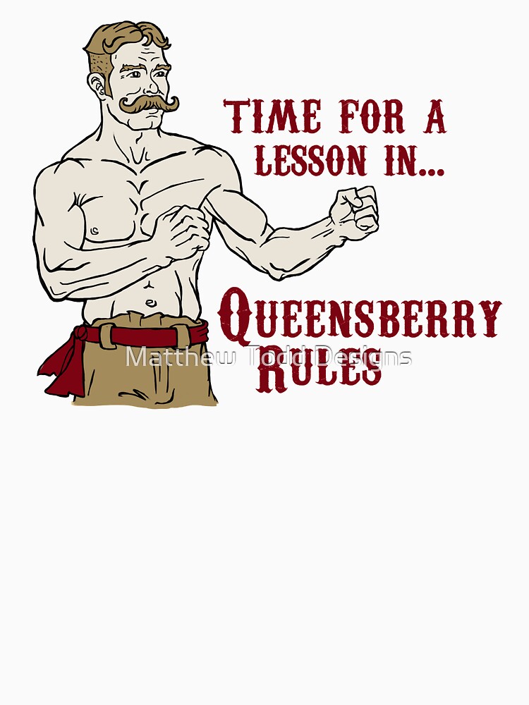 "Queensberry Rules" T-shirt for Sale by MToddArt | Redbubble | boxing t ...