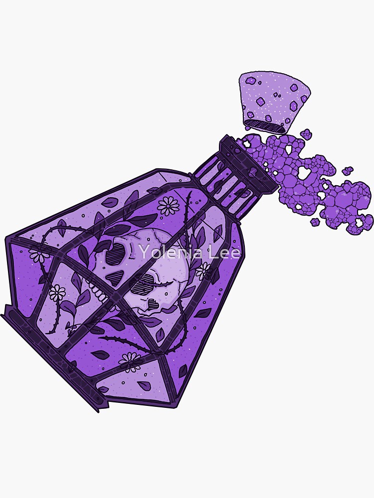 "Smokey Skull Potion (Full Color)" Sticker for Sale by Alice2015 ...