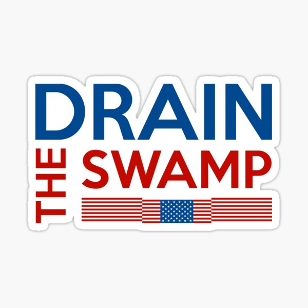 "Drain The Swamp" Sticker for Sale by artvia | Redbubble