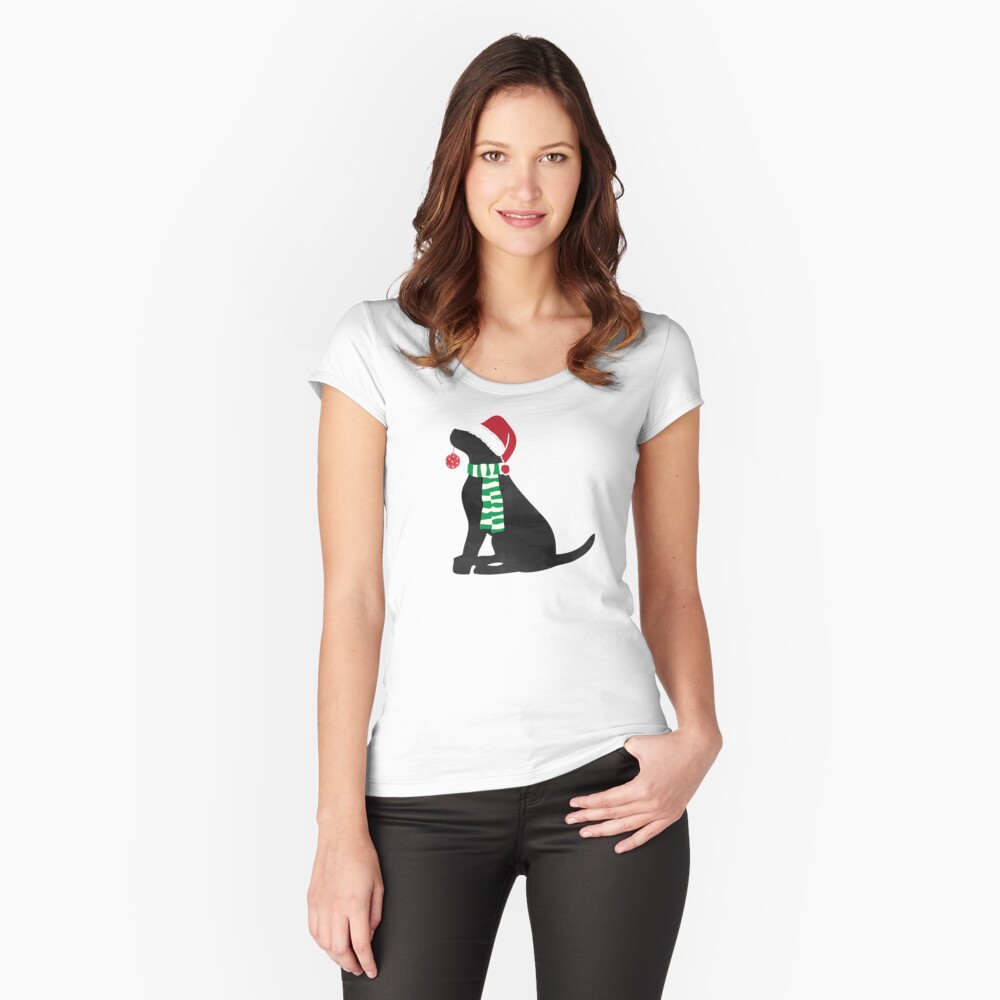 "Christmas Black Lab Holiday Dog" Sticker for Sale by emrdesigns ...