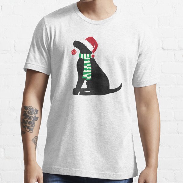 "Christmas Black Lab Holiday Dog" T-shirt for Sale by emrdesigns ...